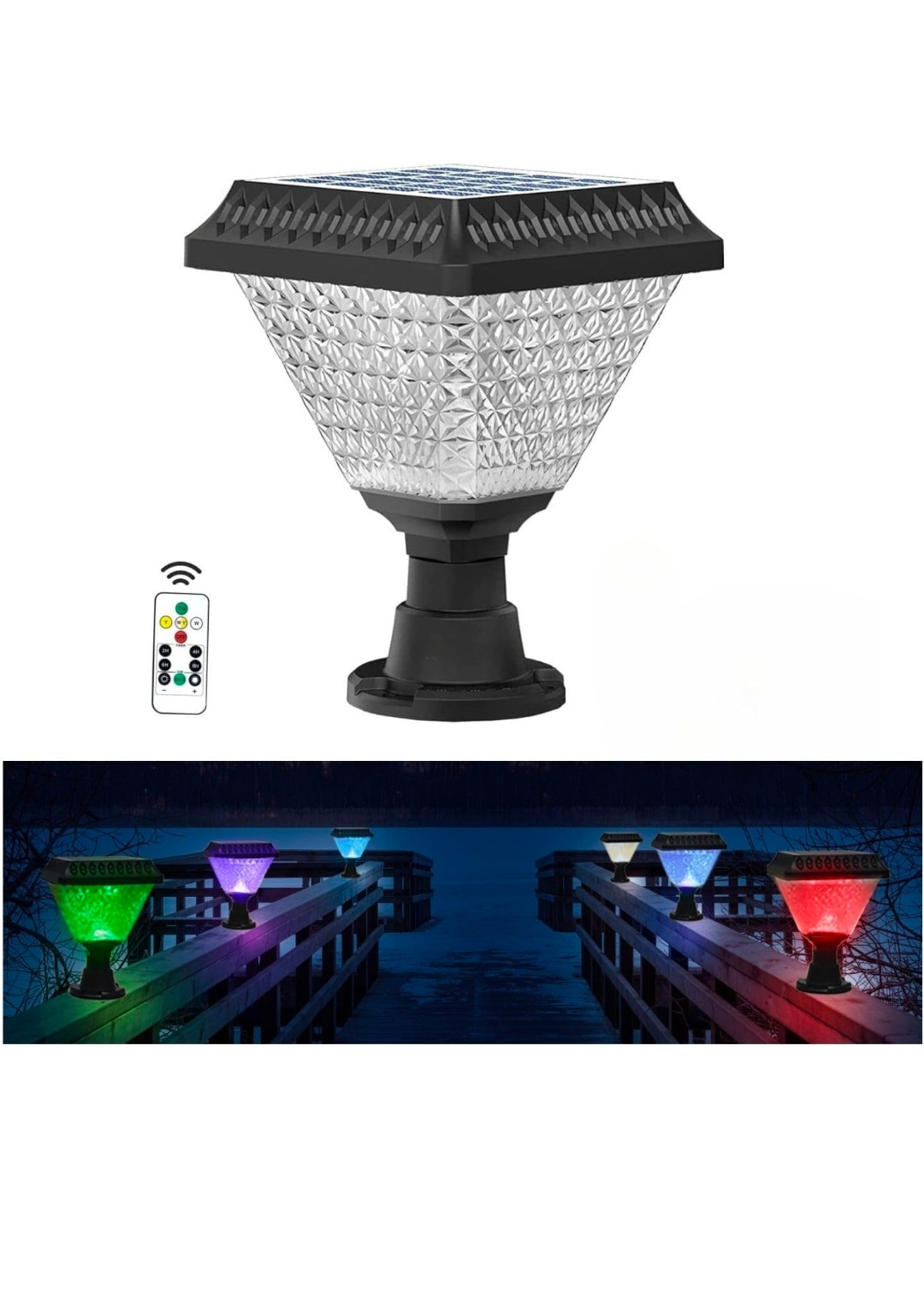 Ruby Square Solar Light